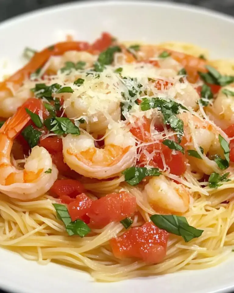 Angel Hair Pasta with Shrimp and Basil