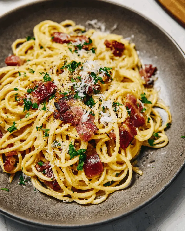 Creamy Roman-Style Spaghetti Carbonara with Pancetta
