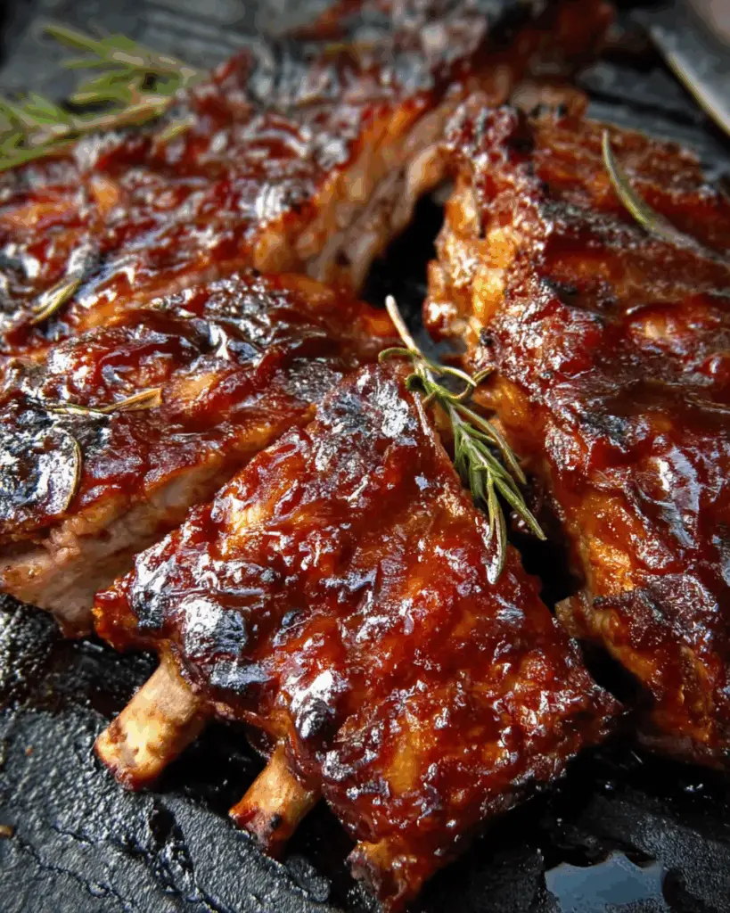 Tender and Flavorful Barbecued Ribs with Sweet and Smoky Glaze