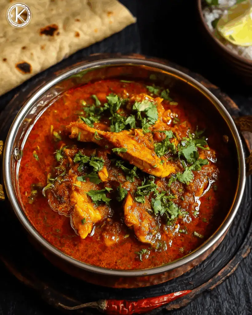 Creamy Spiced Indian Chicken Curry with Tomato-Onion Gravy