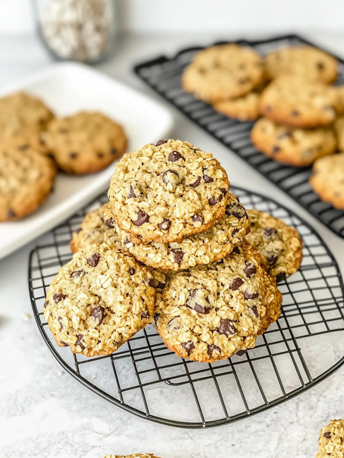 Irresistible Eggless Oatmeal Chocolate Chip Cookies Made Easy
